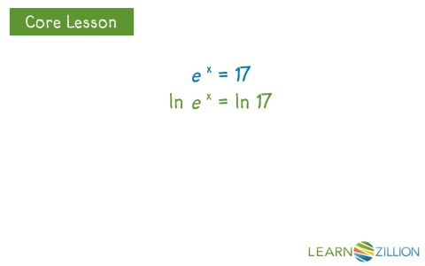 Solve a equation when the variable is in the exponent: base e - for ...